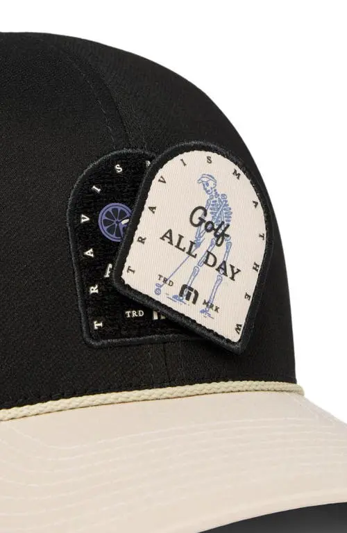 Travis Mathew Beer Break Snapback Cap - Black