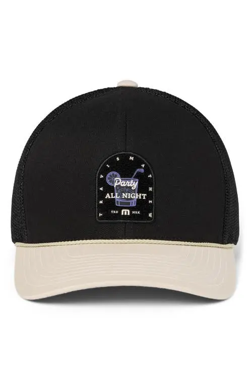 Travis Mathew Beer Break Snapback Cap - Black