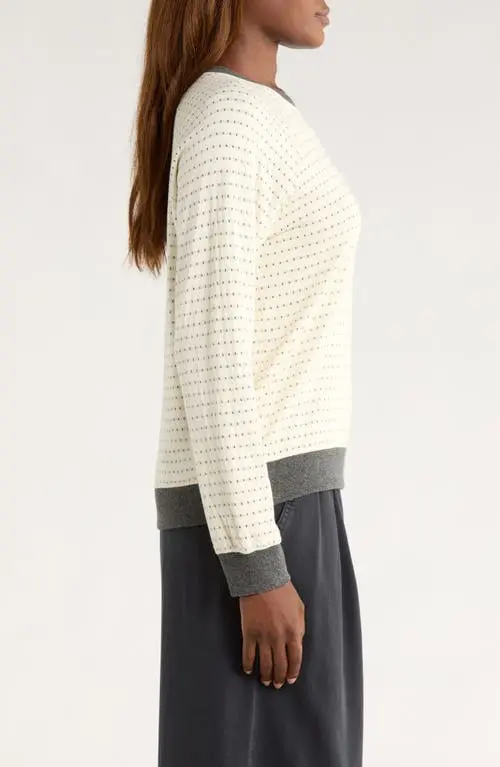Marine Layer Reversible Raglan Sleeve Top