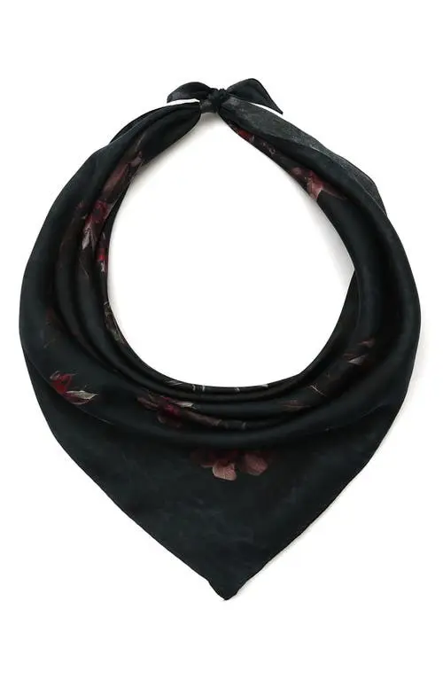 ALLSAINTS Evia Adena Silk Bandana - Blue