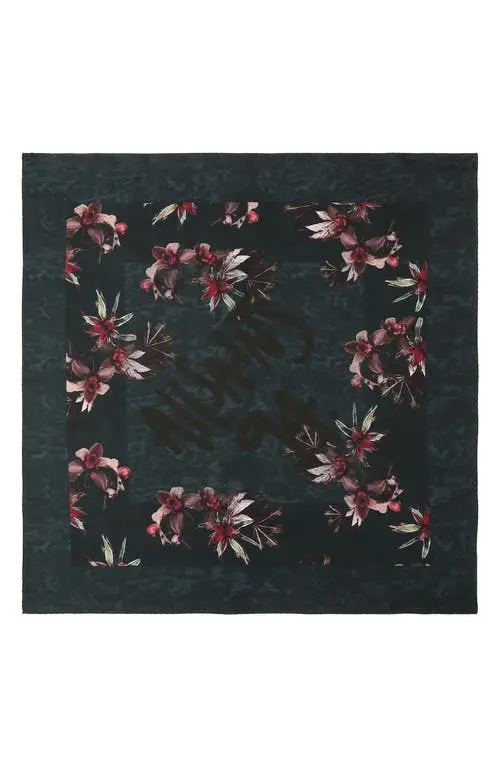 ALLSAINTS Evia Adena Silk Bandana - Blue