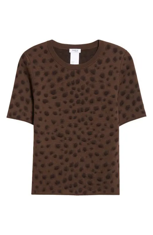 Akris Leopard Stretch Wool Sweater