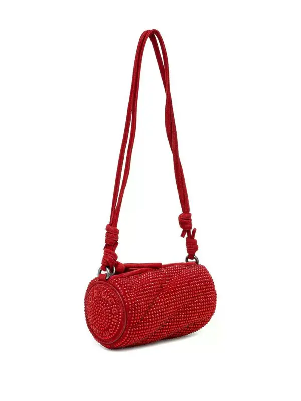 Fiorucci Mella Micro Crystal-embellished Shoulder Bag - Red