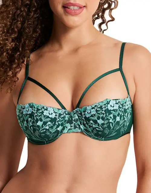 ADORE ME Fern Contour Balconette Bra - Dark Green