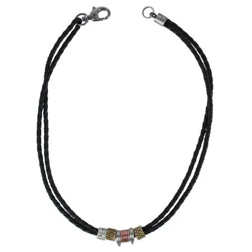 Trafalgar Nasher Vegan Leather Beaded Necklace