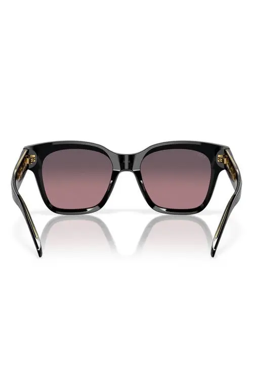 COSTA DEL MAR 54mm Polarized Square Sunglasses - Black/rose Gradient