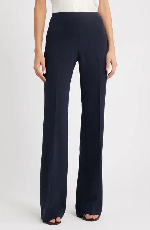 Theory Admiral Crepe Flare Leg Pants - Deep Navy