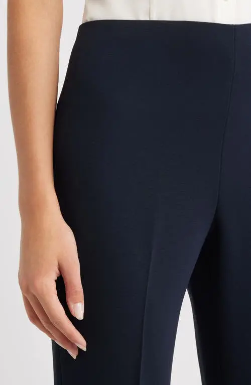 Theory Admiral Crepe Flare Leg Pants - Deep Navy