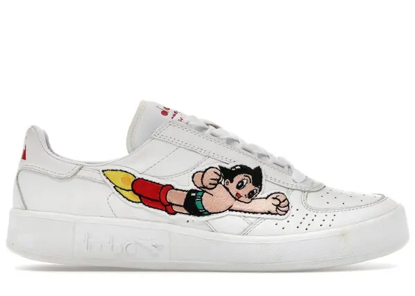 DIADORA B. Elite Bait X Astro Boy Sneakers - White/red