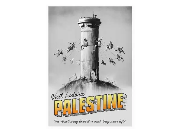 BANKSY Walled Off Hotel Palestine Poster - Multicolor