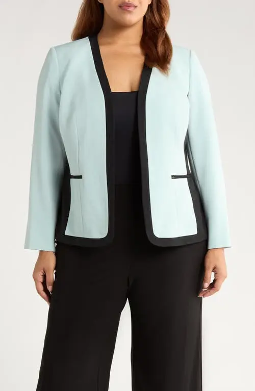 KASPER Contrast Trim Blazer-style Jacket