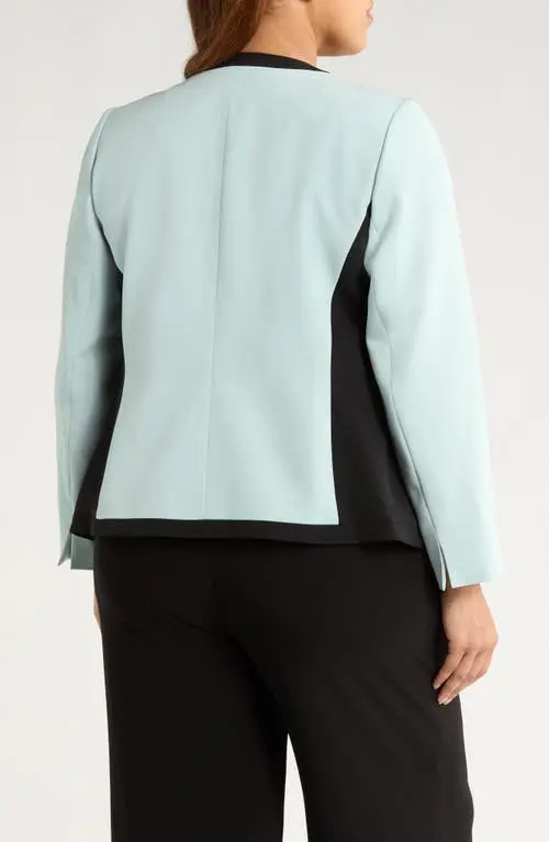 KASPER Contrast Trim Blazer-style Jacket