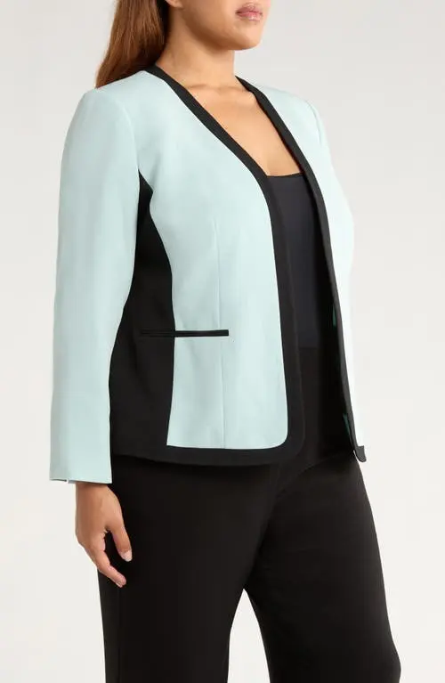 KASPER Contrast Trim Blazer-style Jacket