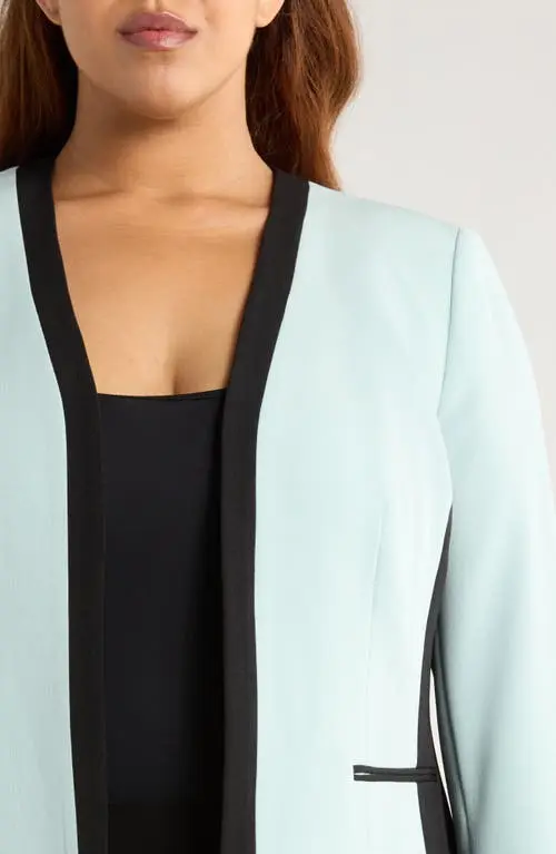 KASPER Contrast Trim Blazer-style Jacket