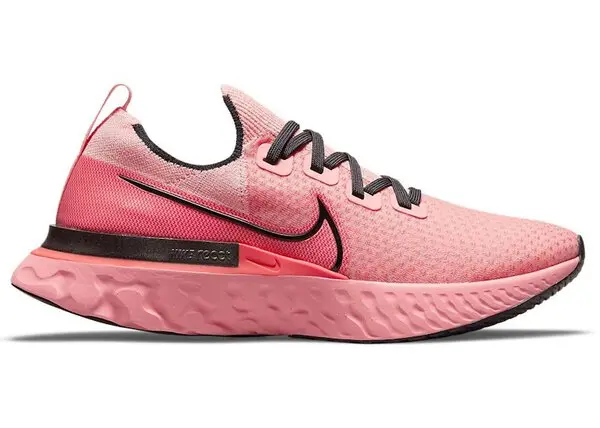 Nike React Infinity Run Flyknit Sneakers - Bright Melon/black/ember Glow