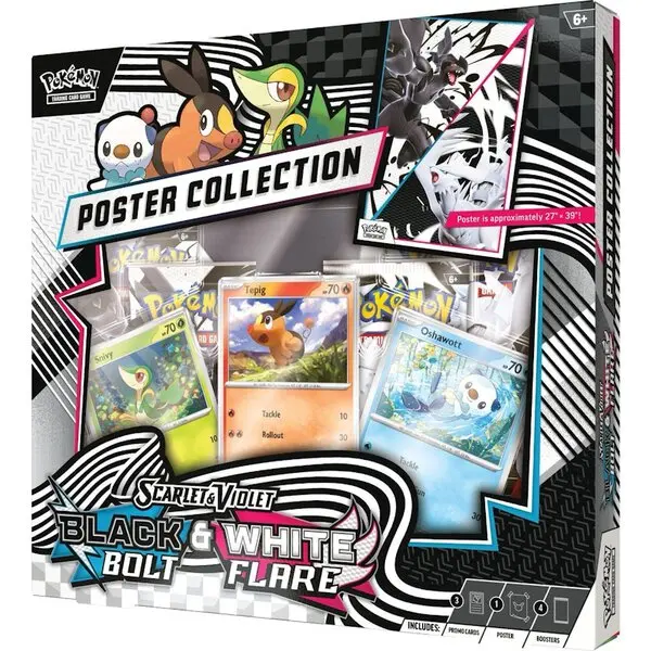 POKEMON Pokémon Scarlet & Violet Black Bolt/white Flare Unova Poster Collection Box Trading Card - Multicolor