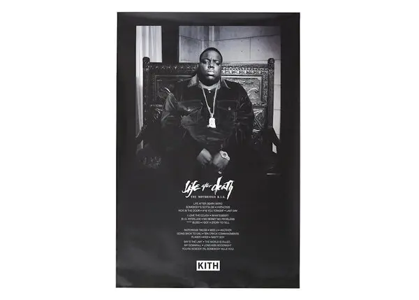 Kith The Notorious B.i.g Life After Death Poster Black - Multicolor