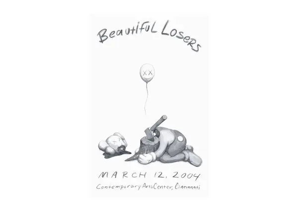KAWS Beautiful Losers Exhibition Poster - Multicolor
