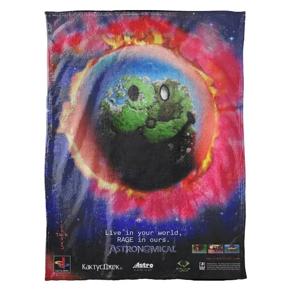 TRAVIS SCOTT Cactus Jack Fortnite World Blanket - Multicolor