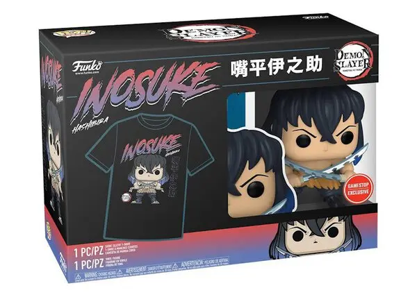 FUNKO Pop! Animation Demon Slayer Inosuke Hashibira Figure #1057 With Shirt - Multicolor