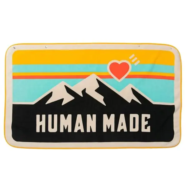HUMAN MADE Outdoor Fleece Blanket Yellow - Multicolor