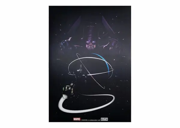 Kith X Marvel Galactus & Silver Surfer Lenticular Poster - Multicolor