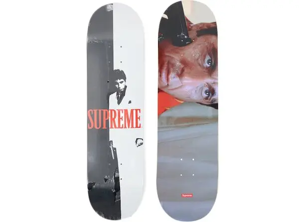 Supreme Scarface Shower & Split Skateboard Deck Set