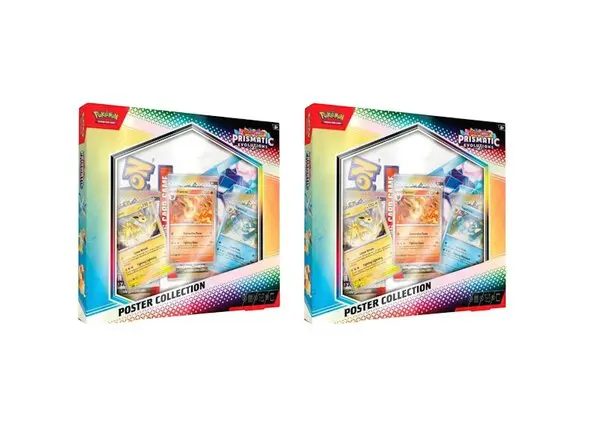 POKEMON Pokémon Scarlet & Violet Prismatic Evolutions Poster Collection 2x Lot Trading Card - Multicolor