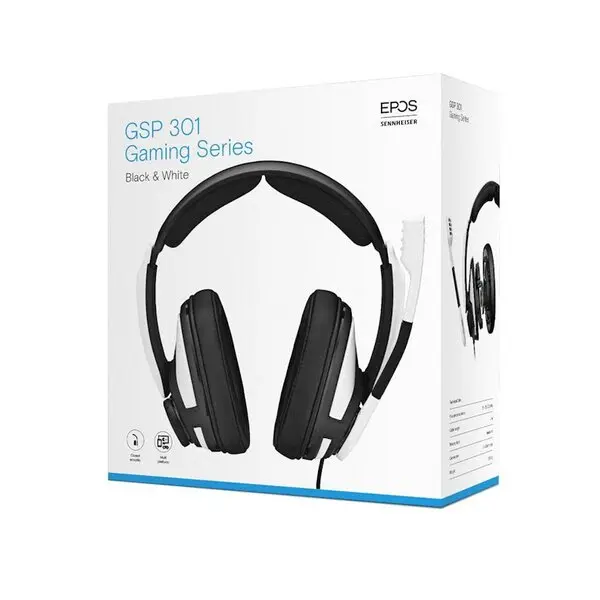 EPOS Gsp 301 Gaming Headset 1000240 Black/white - Multicolor