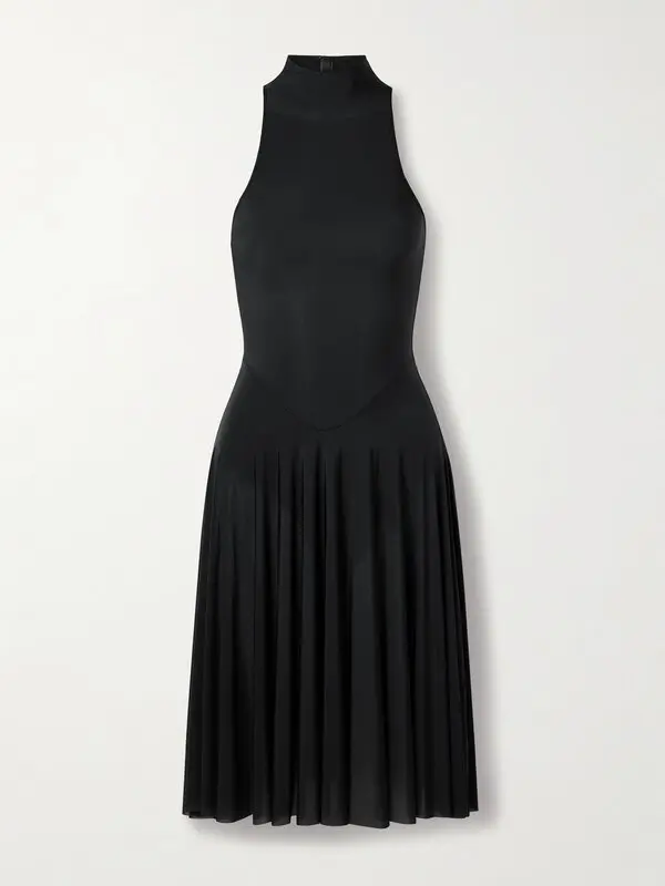 SKIMS Milky Sheer High Neck Midi Dress
