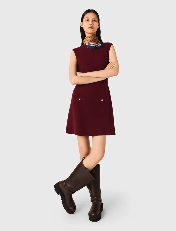 metallic knit long sleeve dress Metallic Knit Long Sleeve Dress