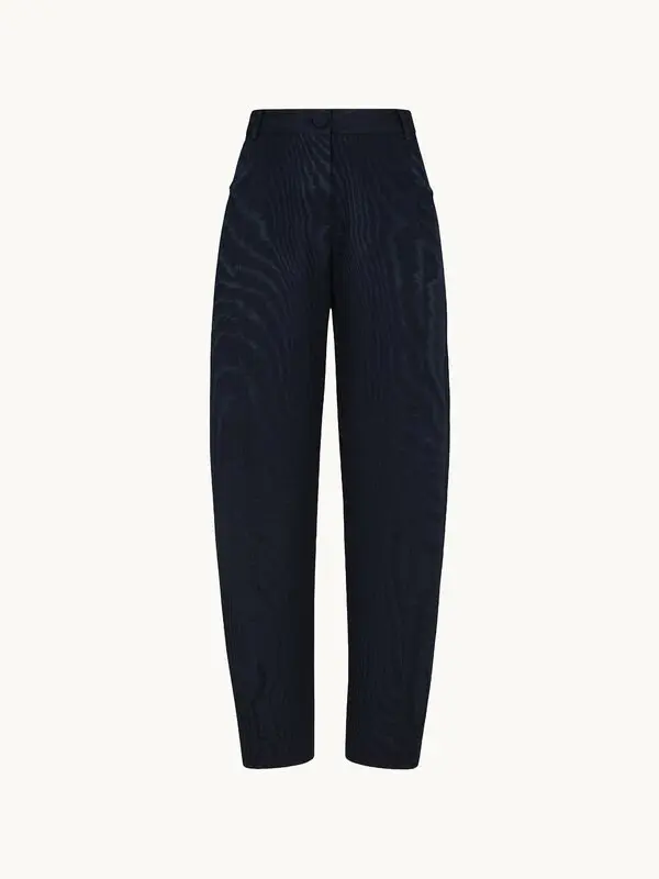 BLAZÉ MILANO Sorraia Viscose-cotton Moiré Pants