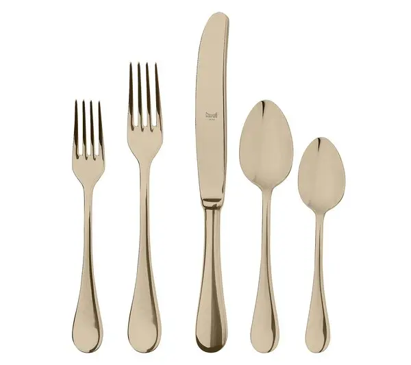 MEPRA 5pc Brescia Champagne Flatware Set - One-color
