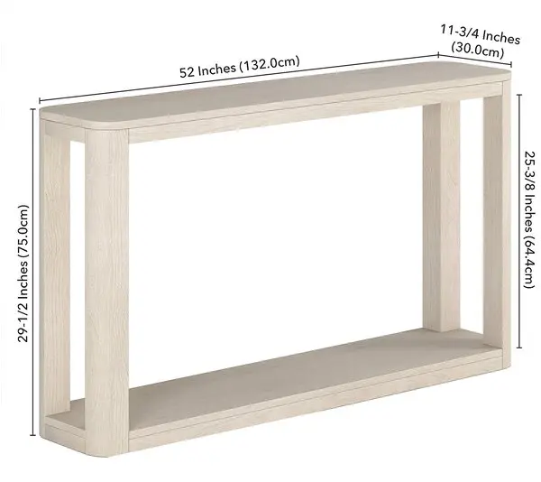 HUDSON&CANAL Stellan 52' Wide Rectangular Conso Le Table