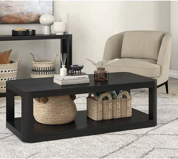 HUDSON&CANAL Stellan 47' Wide Rectangular Coffe E Table - One-color