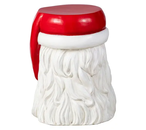 GLITZHOME 16' Christmas Santa Stool Or Accent T Able