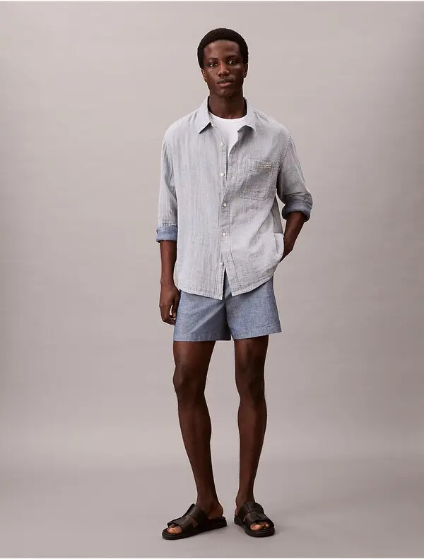 Calvin Klein Chambray Pull-on Shorts