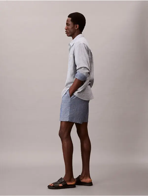 Calvin Klein Chambray Pull-on Shorts