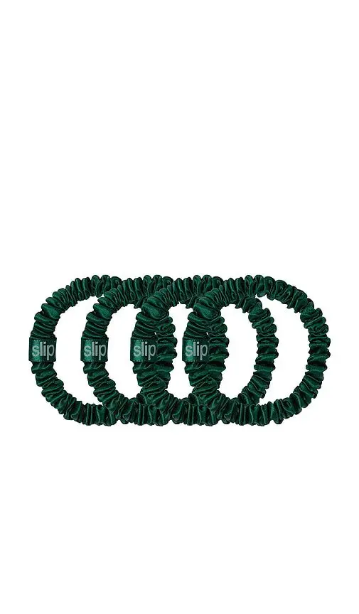Slip Skinny Scrunchies Set Of 4 - Forest