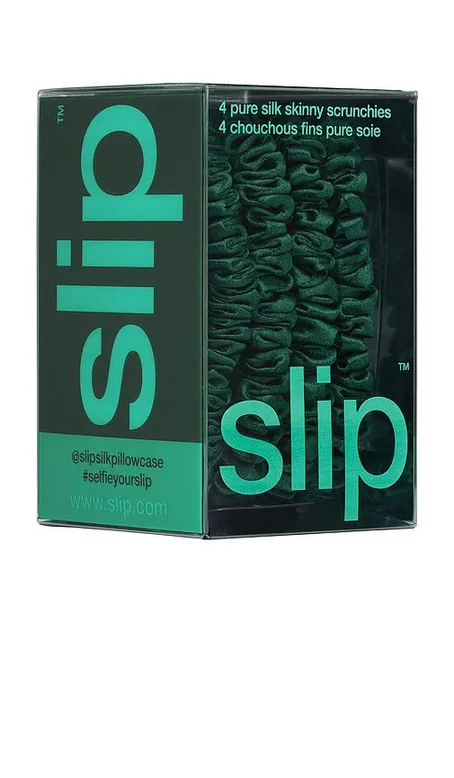 Slip Skinny Scrunchies Set Of 4 - Forest