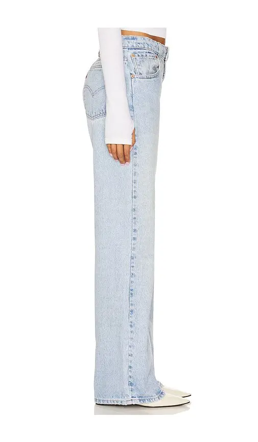 ALIGRACE Vintage Wide Leg Jeans - Light Medium