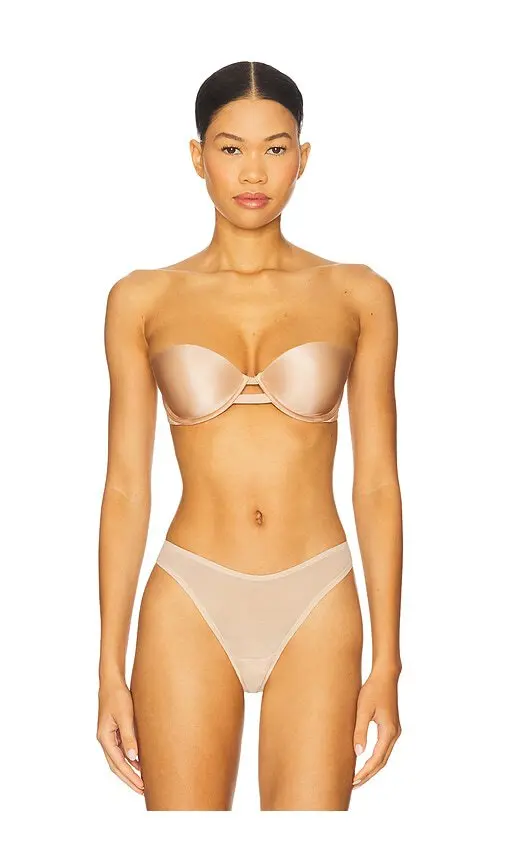 NEGATIVE UNDERWEAR Glace Strapless Bra In Nude - Buff