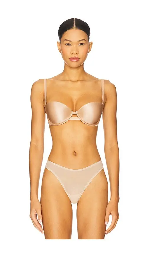 NEGATIVE UNDERWEAR Glace Strapless Bra In Nude - Buff