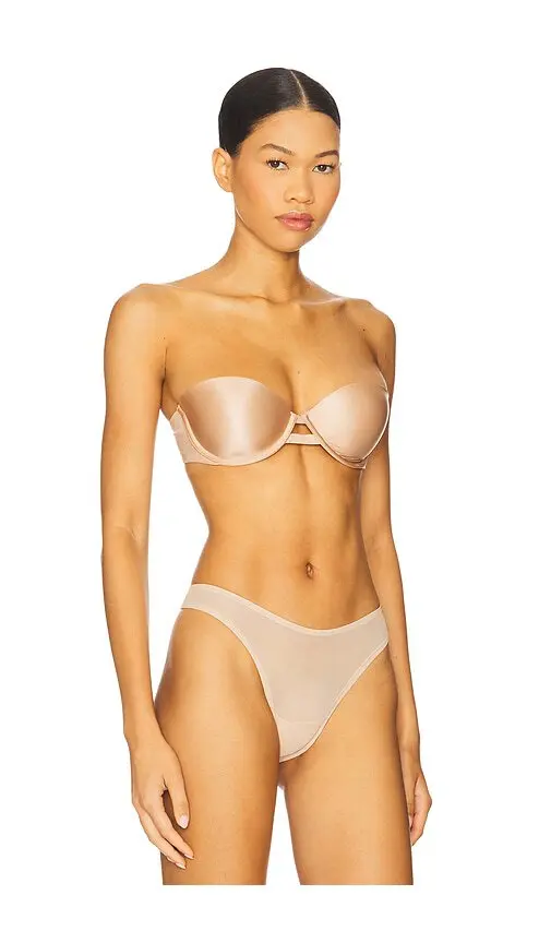 NEGATIVE UNDERWEAR Glace Strapless Bra In Nude - Buff