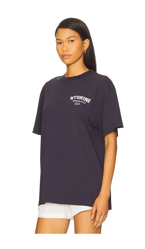 DIAMOND CROSS RANCH Wyoming Classic Tee In Blue
