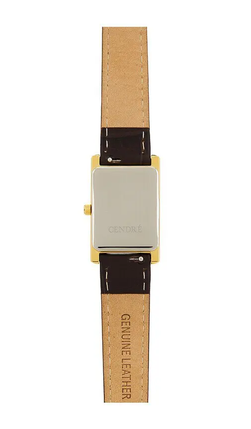 CENDRE Kelly Watch - White & Espresso Croc