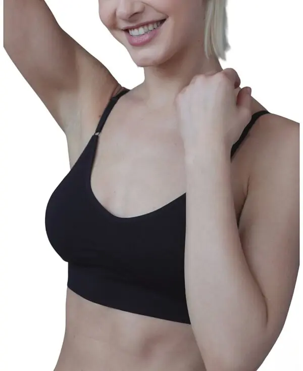 BRABAR Soft Supportive Day Bra With Back Closure - Black