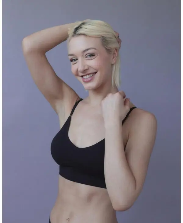 BRABAR Soft Supportive Day Bra With Back Closure - Black