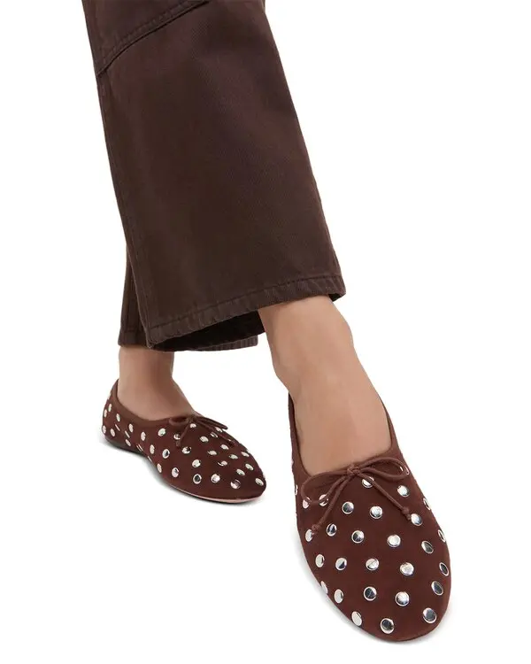 LOEFFLER RANDALL Embellished Leather Flats