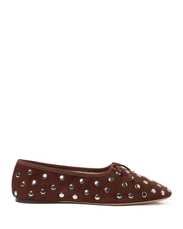 LOEFFLER RANDALL Embellished Leather Flats